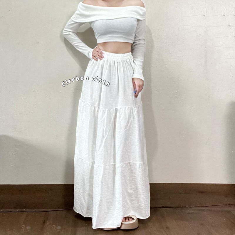 Jual Cirebon Cloth - Honey Layer Linen Skirt - Rok susun Linen - Rok ...