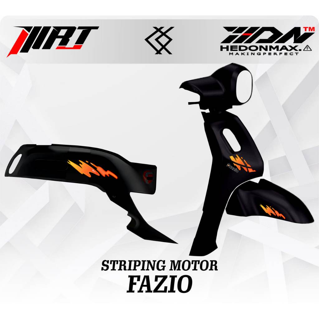 Jual Striping Fazio - Stiker Transparan Fazio Retro Vol 1(Sudah ...