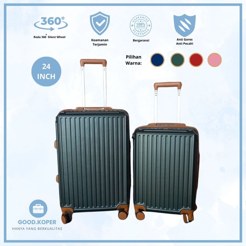 Jual [GOOD.KOPER] Koper Premium 24 Inch CABIN/BAGASI SIZE Bahan PC ...