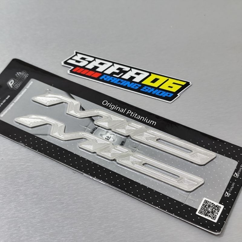 Jual EMBLEM BODY MIO SPORTY SMILE SOUL GT MIO J ORIGINAL STAINLESS P ...