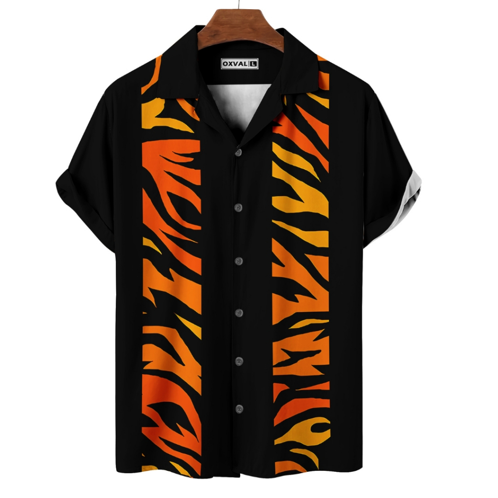 Jual OXVAL - Kemeja Lengan Pendek - Mcn Pattern | Shopee Indonesia