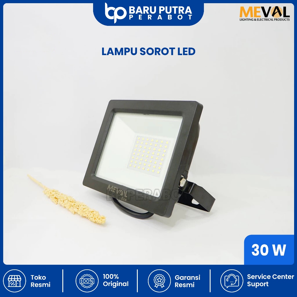 Jual Lampu Sorot LED Floodlight 30W ECO, Putih - MEVAL | Shopee Indonesia