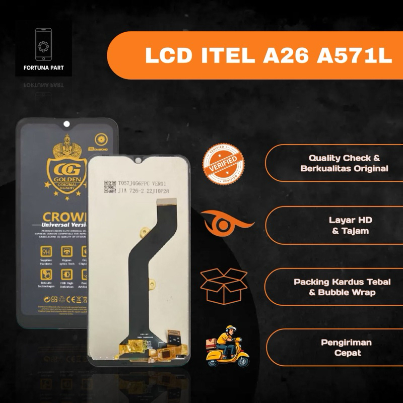 Jual LCD TOUCHSCREEN ITEL A26 A571L FULLSET COMPLETE | Shopee Indonesia