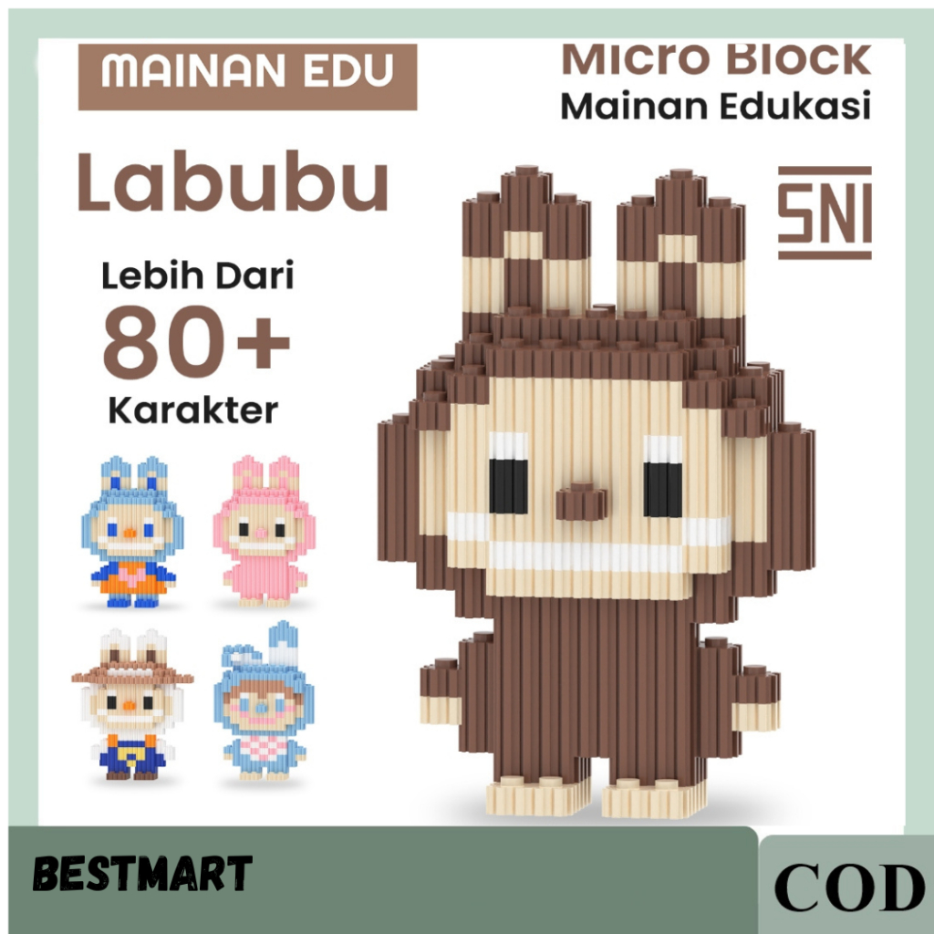 Jual Labubu Micro Block Mainan Edukasi Lego Anak Karakter Populer ...