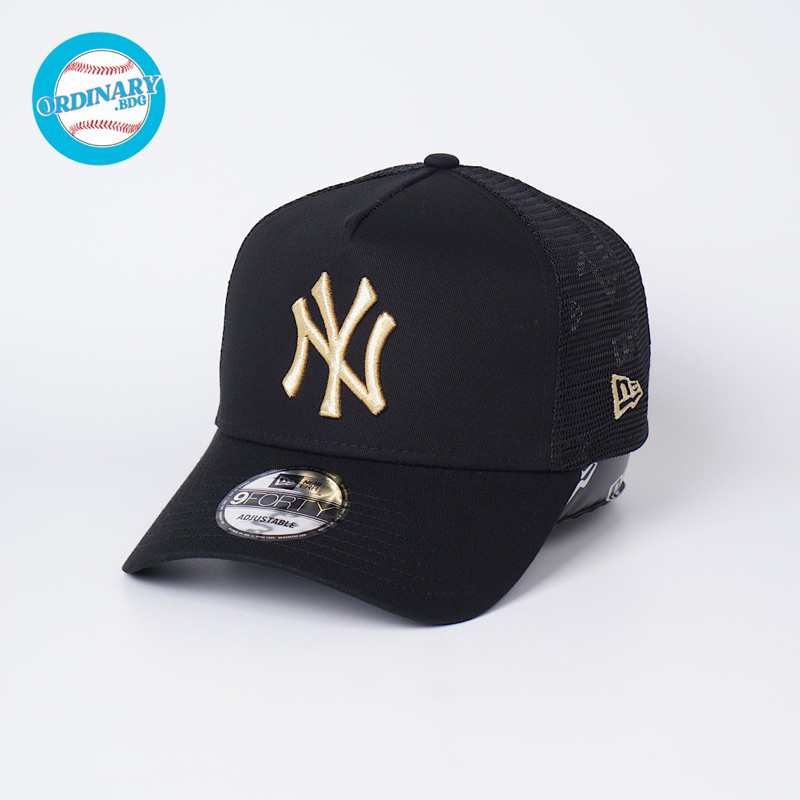 Jual Topi New Era Original New York Yankees Trucker Gold | Shopee Indonesia