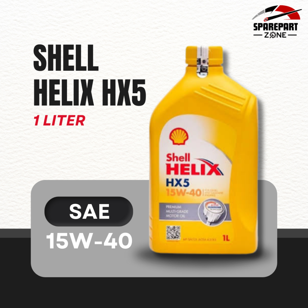 Jual Shell Helix HX5 Motor Oil 15W-40 1 Liter | Shopee Indonesia