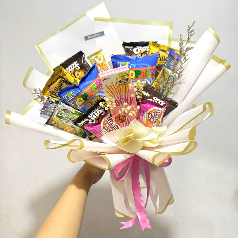 Jual [Free dus] Buket snack ukuran large murah besar | Shopee Indonesia