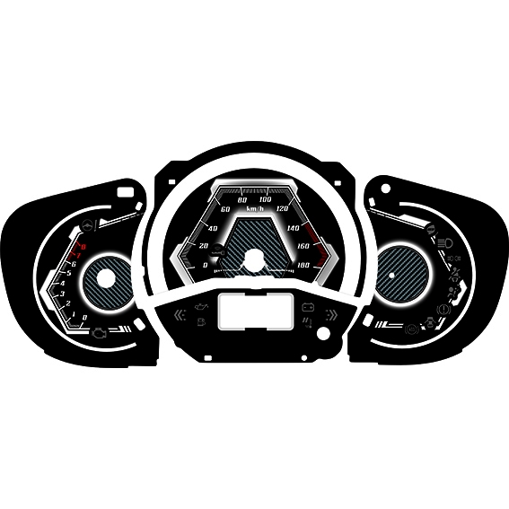 Jual Custom Speedometer Mobil Brio Old GT Series White | Shopee Indonesia