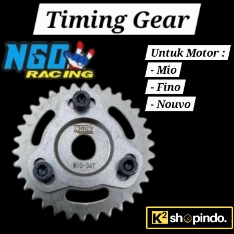 Jual Timing Gear Gigi Sentrik Gir Sintrik Geser NGO Mio Fino Nouvo Soul Adjustable Original NGO ...