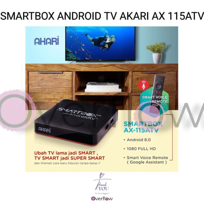 Jual SMARTBOX ANDROID TV AKARI AX 115ATV | Shopee Indonesia