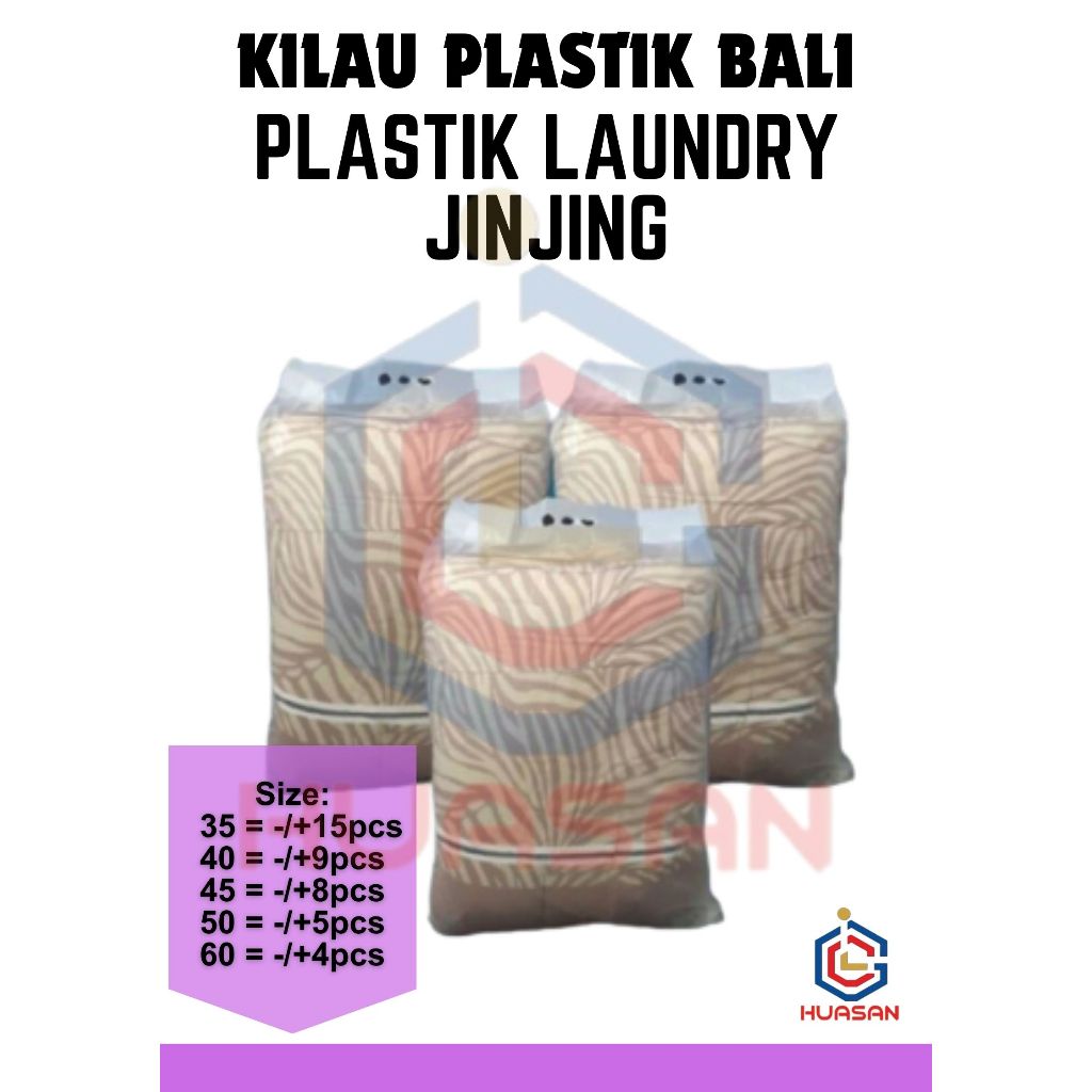 Jual Plastik Laundry | Plastik Laundry Jinjing 3 Jari | 35 40 45 50 60 ...