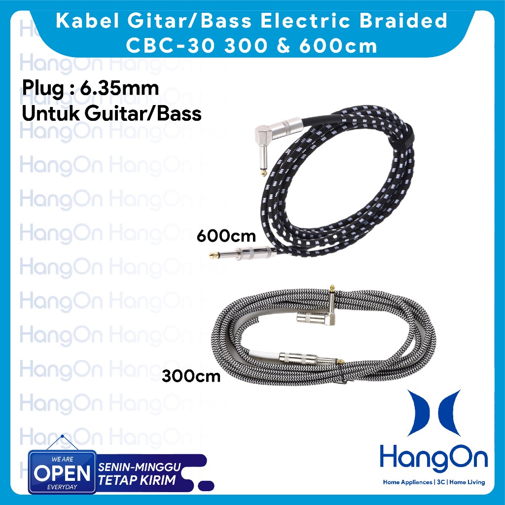 Jual Kabel Jack Gitar / Bass Electric Braided Cable Guitar Akustik 6 ...