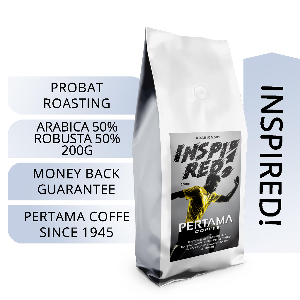 Jual Pertama Coffee Kopi Inspired 200GR | Arabica Robusta | Es Kopi ...