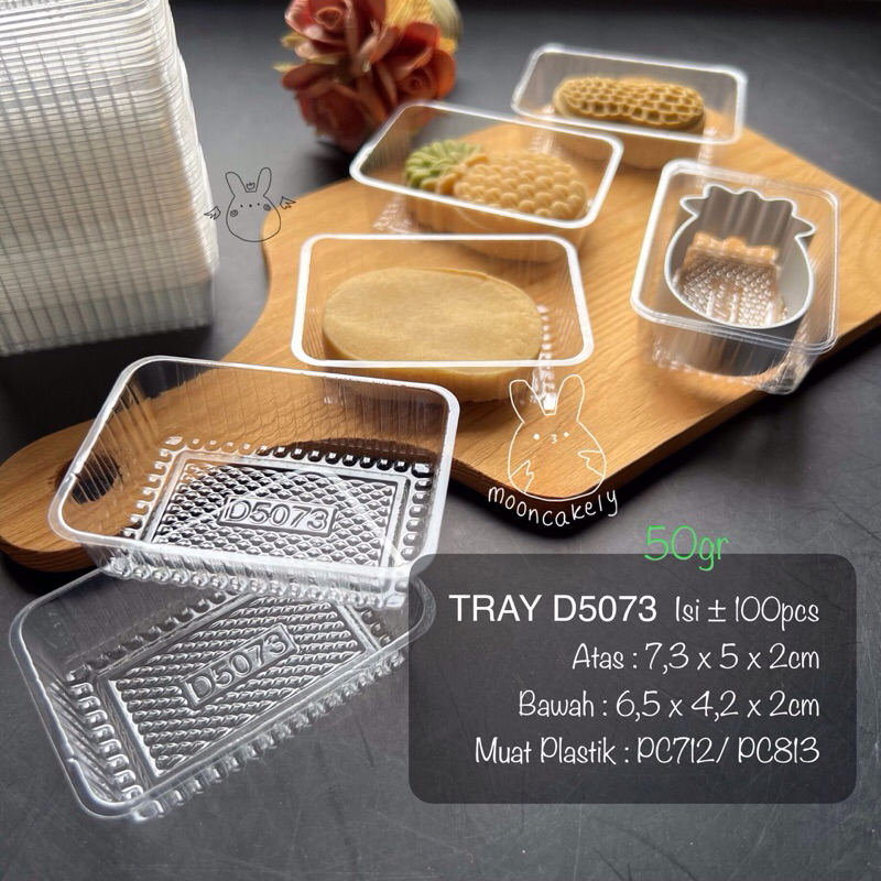 Jual (100pcs) Tray Mika Nastar Jumbo Taiwan 50gr D5073/ 5073/ 2654 ...