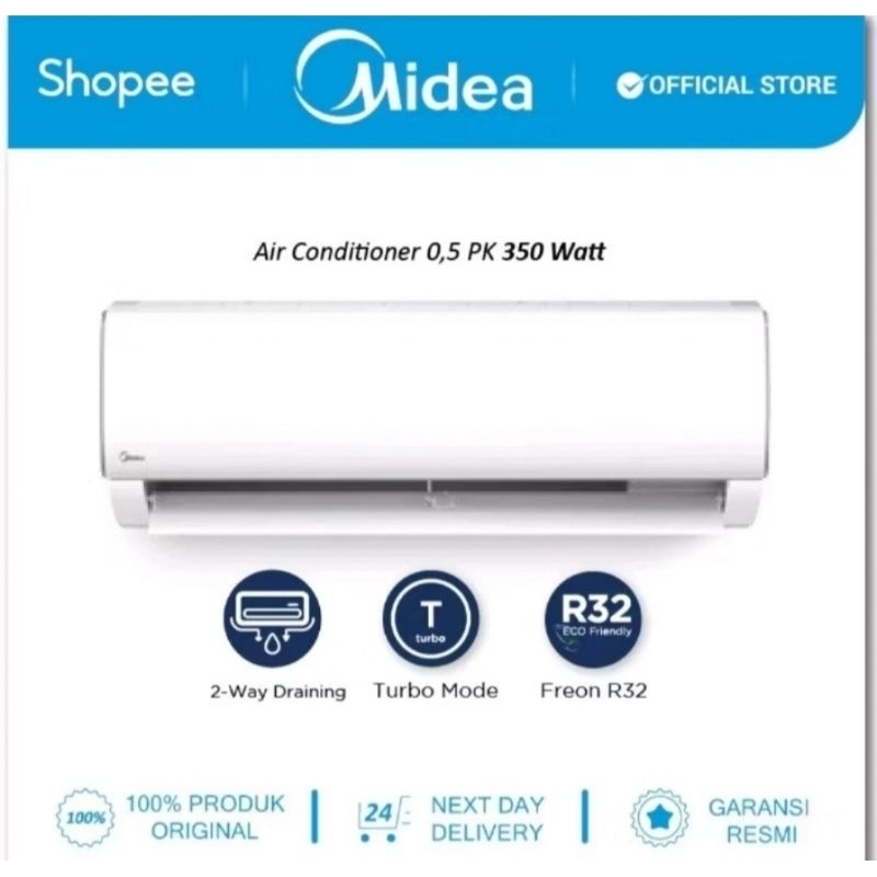 Jual AC MIDEA 1 PK MSAF-O9CRN1 AC MIDEA 1PK | Shopee Indonesia