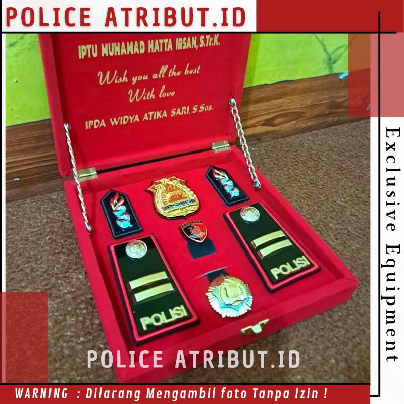 Jual Pangkat IPTU Polisi Set Box request ucapan Terbaru Perlengkapan ...