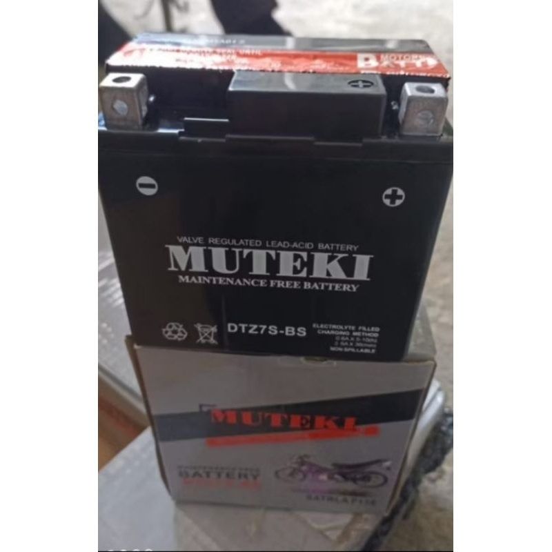 Jual aki motor merek Mutki Gtz7s 12v 5,5ah | Shopee Indonesia