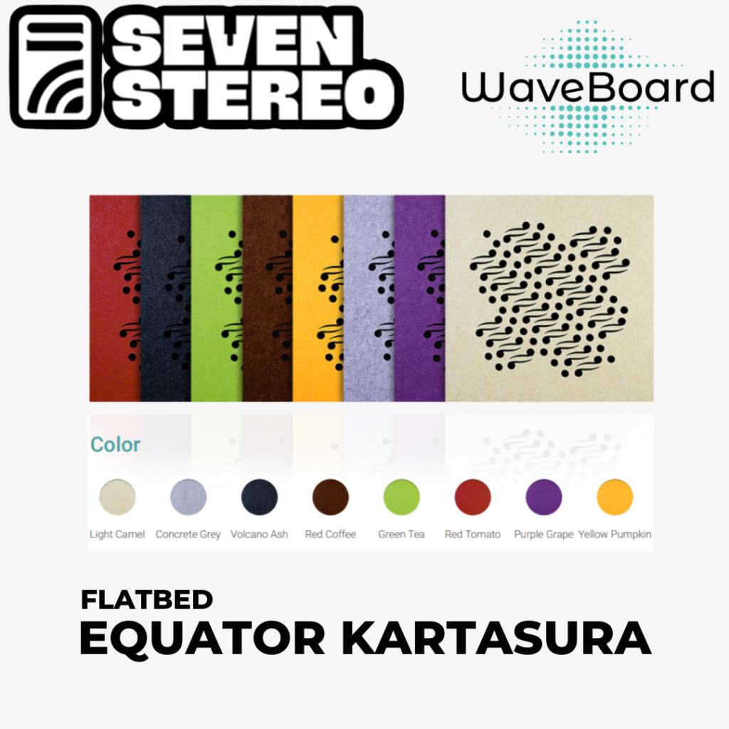 Jual Akustik Panel Waveboard Flatbed Equator Kartasura | Shopee Indonesia