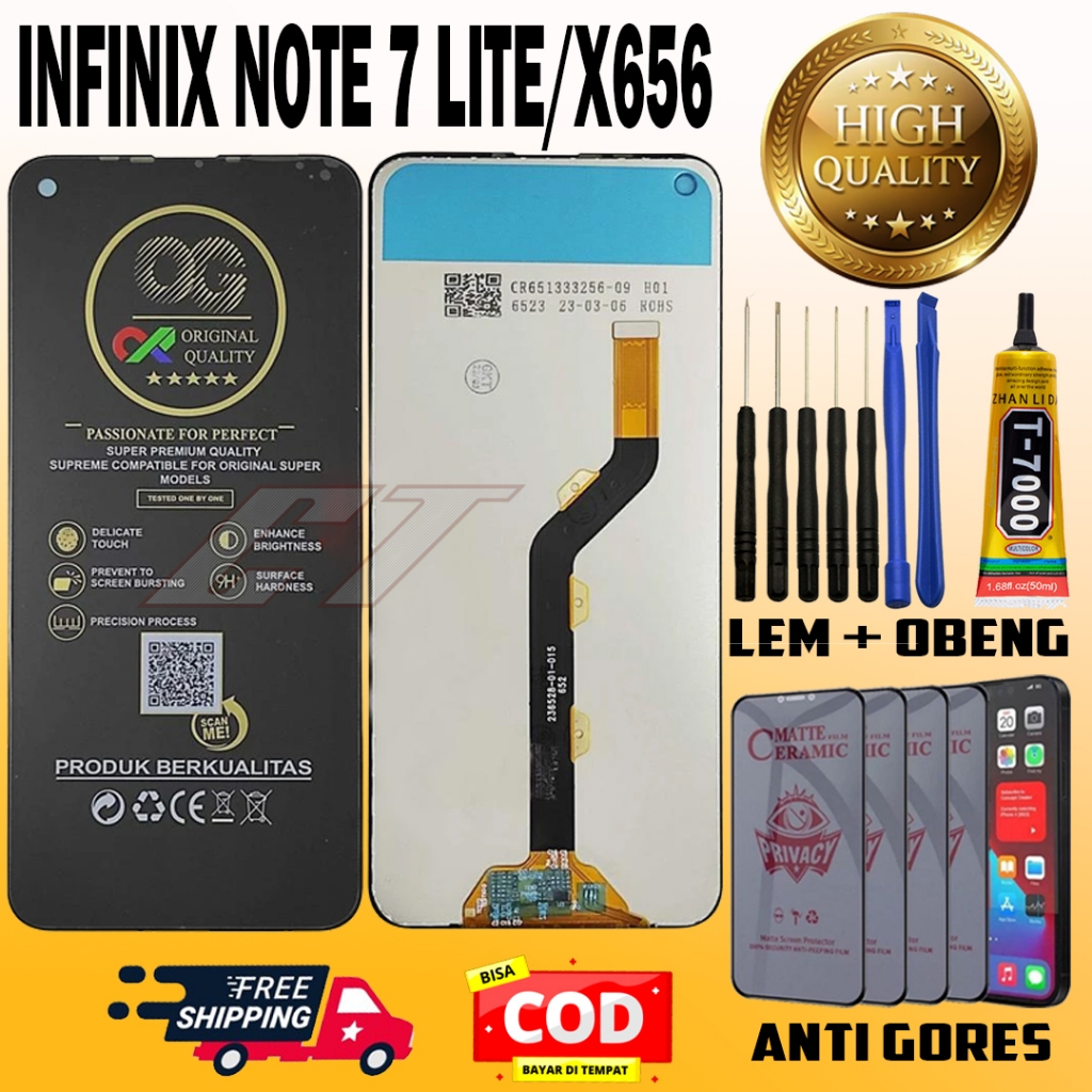 Jual LCD TOUCHSCREEN INFINIX NOTE 7 LITE/X656 LAYAR SENTUH ORIGINAL ORI ...