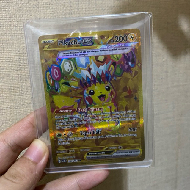 Jual Pikachu Ex UR Terastal Sv8s 239/182 Kartu Pokemon Kilat Rasi TCG Indonesia | Shopee Indonesia