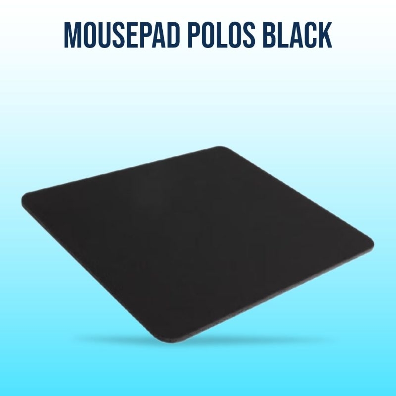 Jual Mousepad polos 18cm x 22cm black | Shopee Indonesia