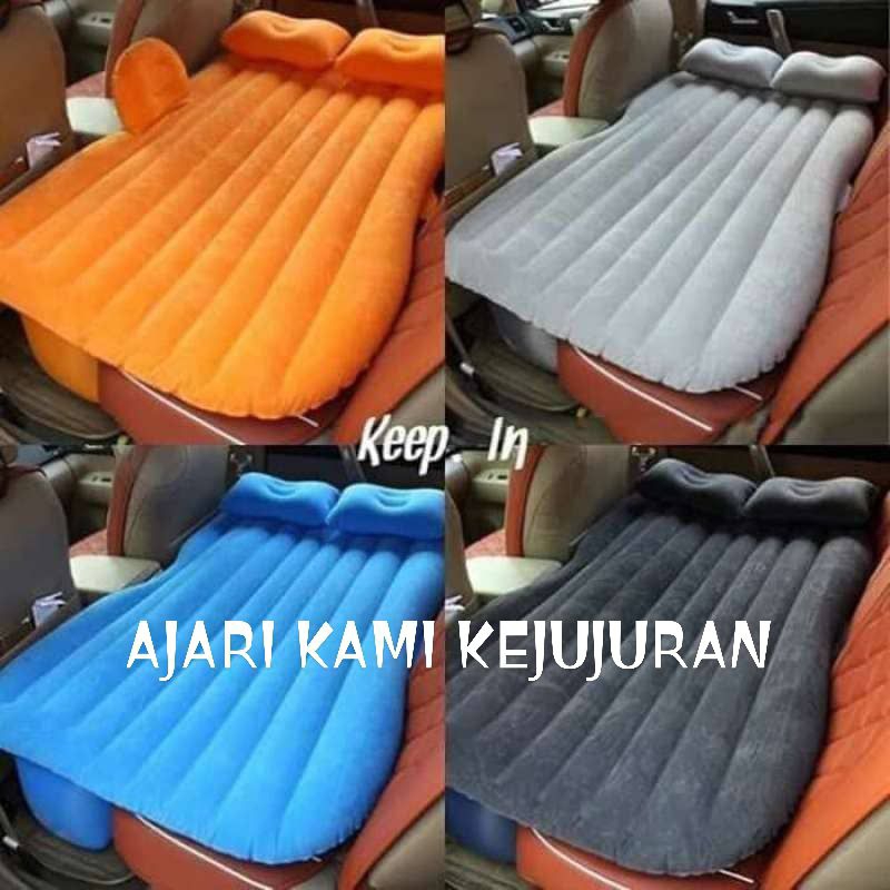 Jual KASUR ANGIN MOBIL /matras,SILVER GREY lapisan kain beludru,cocok ...