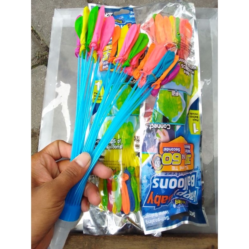 Jual Water Balloons Perang Balon Air 1 Bungkus Isi 37 Pcs | Shopee ...