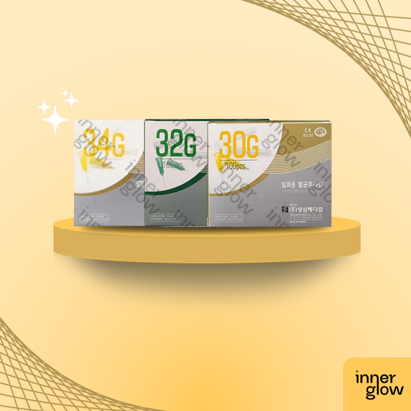 Jual Sungshim 30G, 32G, 34G Jarum Meso | Meso Needle [BOX Isi 100pcs] | Shopee Indonesia