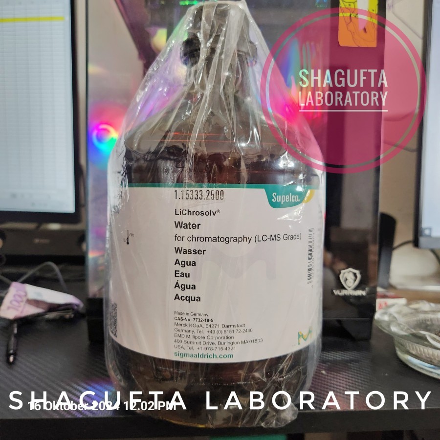 Jual WATER FOR CHROMATOGRAPHY MERCK 115333 250mL (REPACK) | Shopee ...