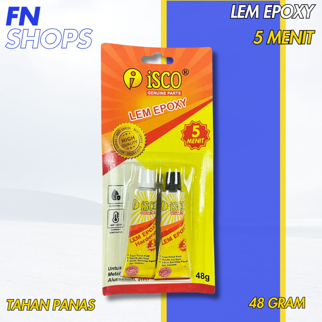 Jual Lem Besi Isco 5 Menit/Lem Besi Lem Epoxy | Shopee Indonesia