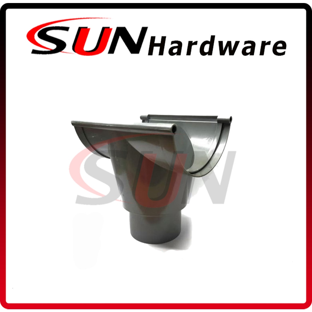 Jual Corong Talang Air 6 Inch U Setengah Lingkaran Bulat Plastik PVC ...