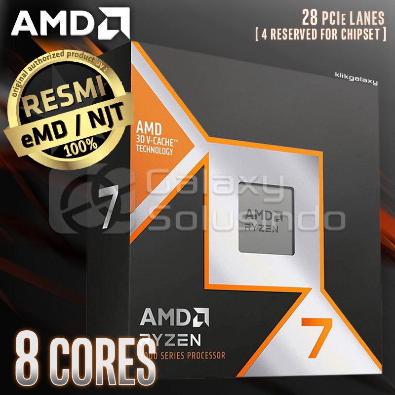 Jual AMD Ryzen 7 9800X3D 8 Cores 16 Threads AM5 Processor | Shopee ...