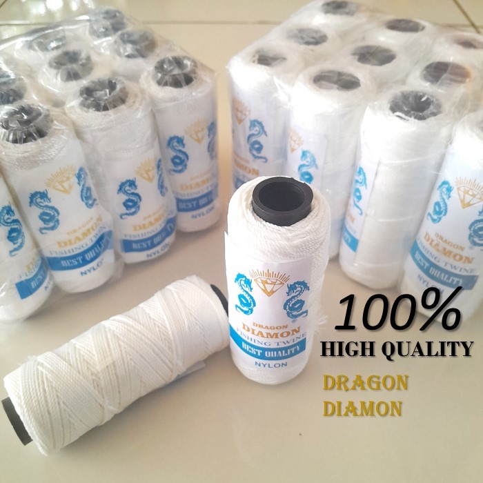 Jual Benang nilon putih brait lusinan isi 12 roll Super kuat serbaguna ...