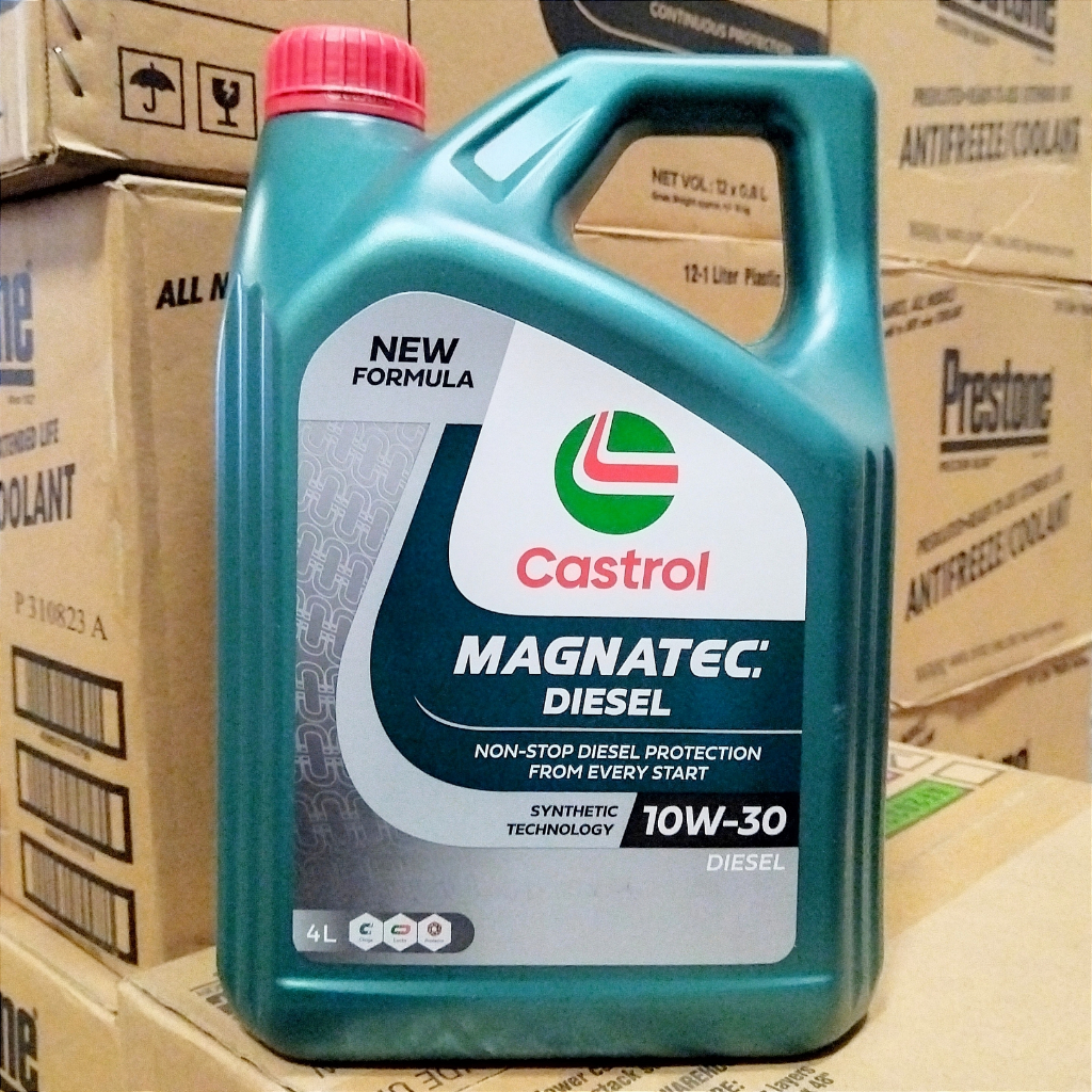 Jual OLI MESIN MOBIL DIESEL CASTROL MAGNATEC DIESEL 10W-30 4 LITER ...