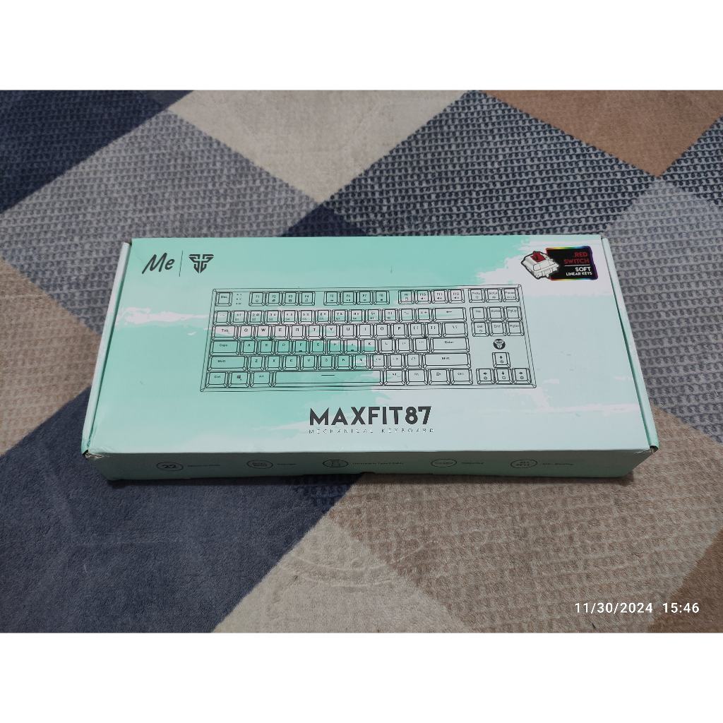 Jual Fantech Maxfit87 Mint Edition Keyboard Mechanical TKL LED Type-C ...