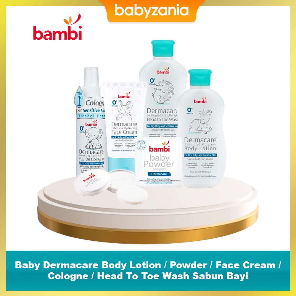 Jual Bambi Baby Dermacare Body Lotion / Powder / Face Cream / Cologne ...