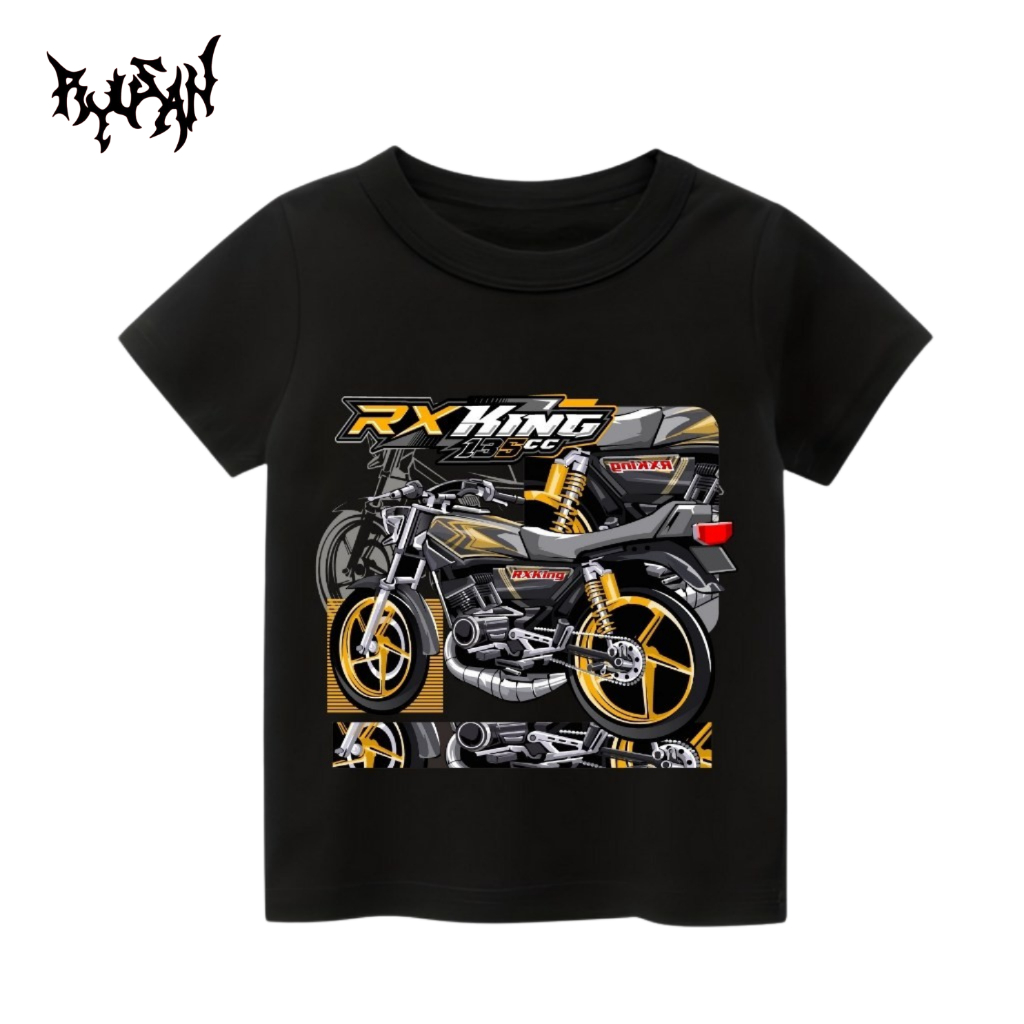Jual Ryusan Kaos Anak Custom Nama Combed 30s Gambar MOTOR RX-KING Untuk Anak dan Hadiah Anak ...