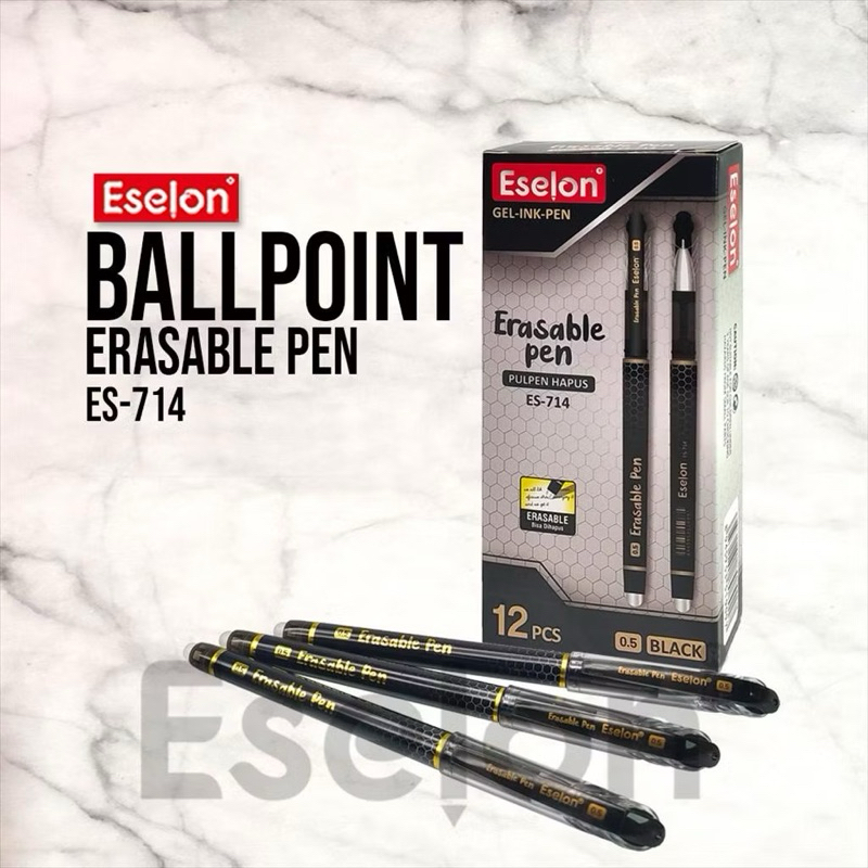 Jual Eselon Pensil Ballpoint Kertas Tirai Erasable ES-714 Bulpen yang ...