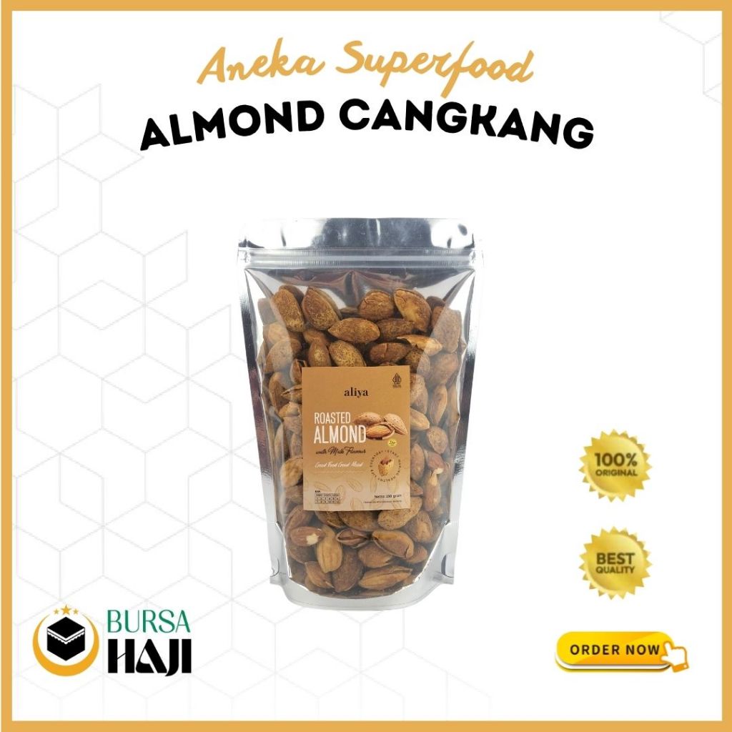 Jual Kacang Almond Rasa Susu / Kacang Almond Panggang / Almond cemilan ...