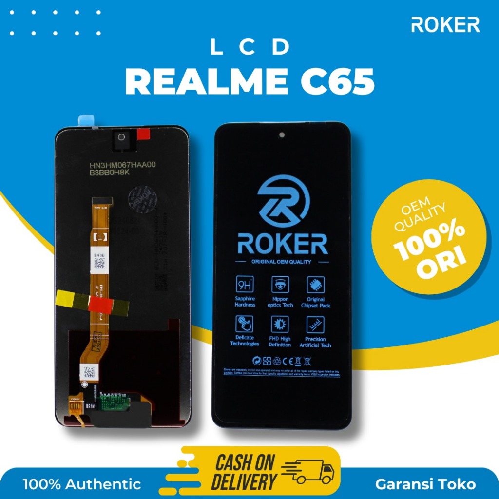 Jual ROKER LCD TOUCHSCREEN REALME C65 TS FULLSET BY ROKER | Shopee ...