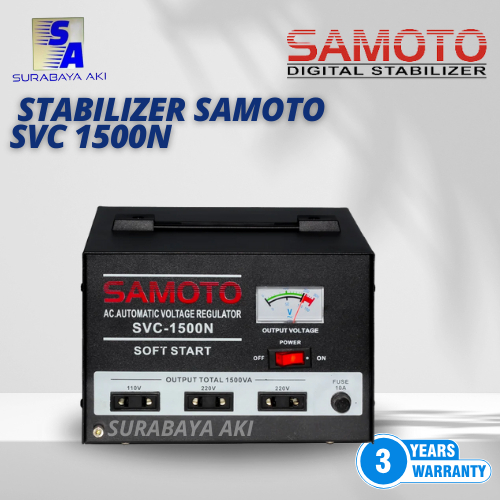 Jual Stabilizer SAMOTO SVC1500VA stavolt 1500 va samoto 1,5kva | Shopee ...