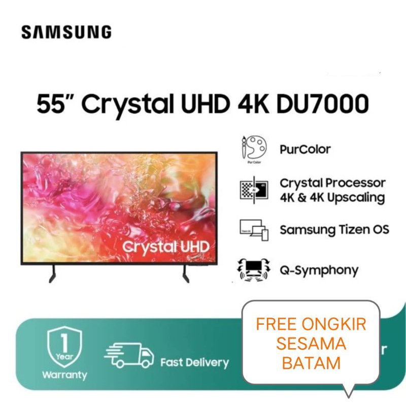 Jual SMART TV SAMSUNG 55 INCH 55DU7000 LAYAR CRYSTAL UHD 4K DU7000 ...