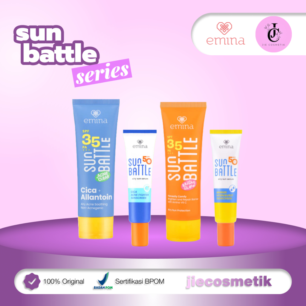Jual Emina Sun Battle SPF35 PA+++ Fun Size 23ml | Sunscreen Wajah ...