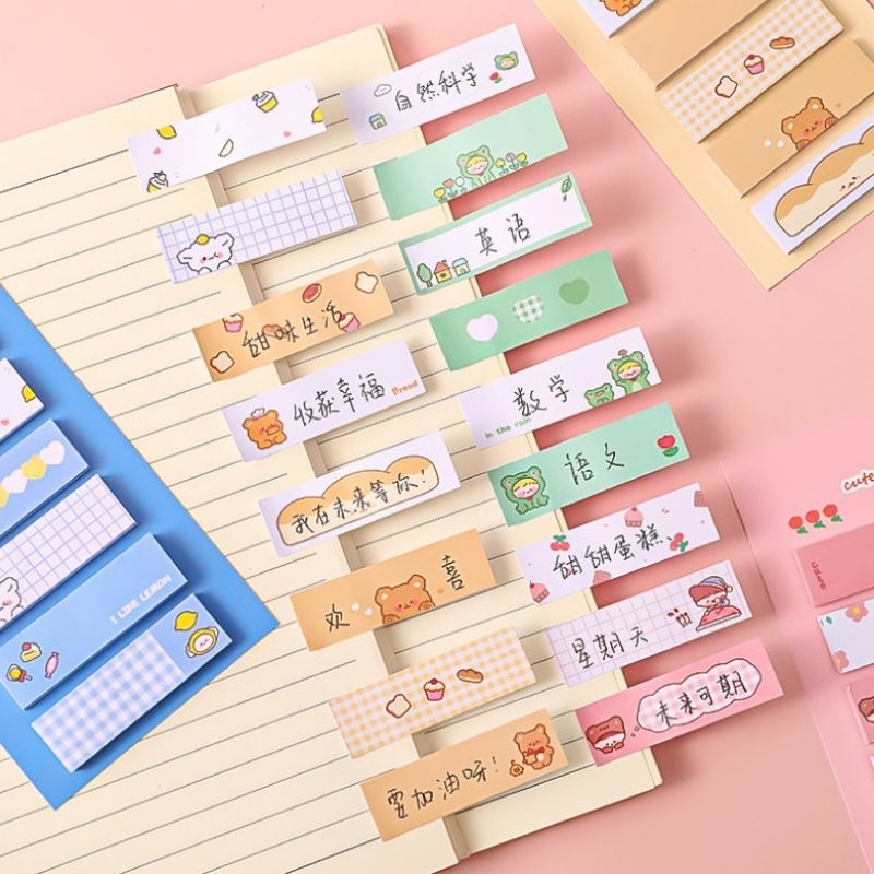 Jual sticky note / memo stick / kerta tempel lucu imut / tempelan ...