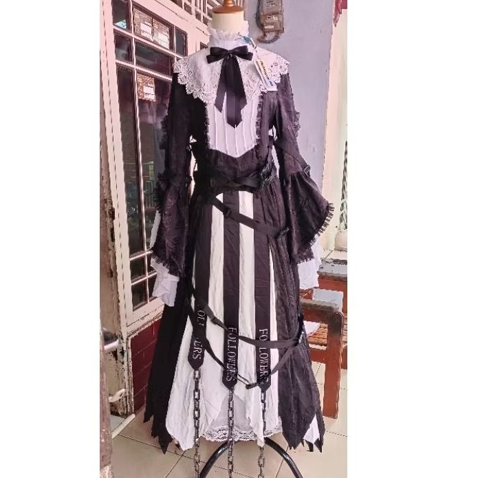 Jual Dress noni mewah hitam putih cosplay anime arknight | Shopee Indonesia