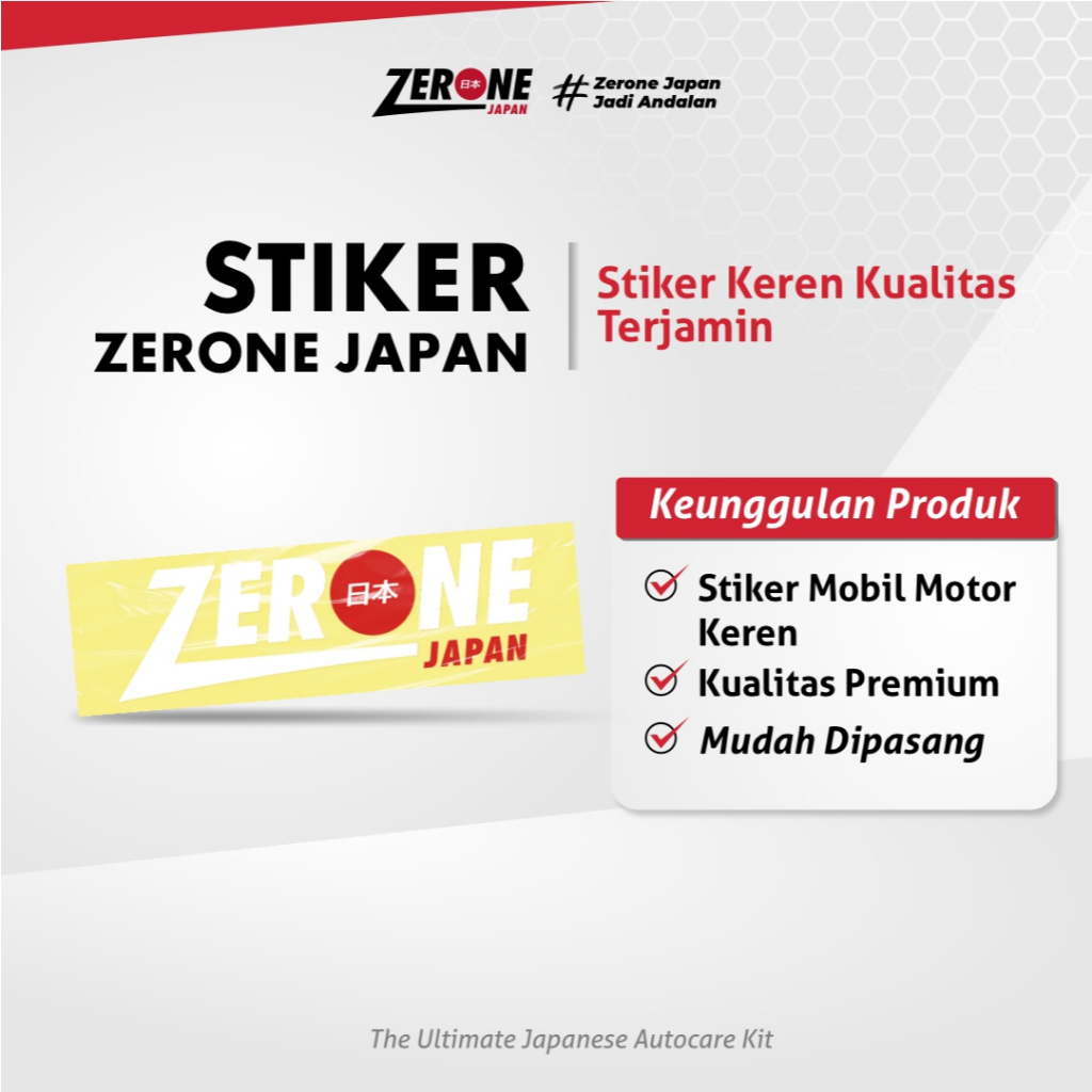 Jual Sticker kendaraan Zerone Japan | Shopee Indonesia