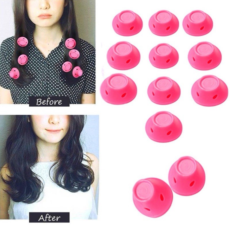 Jual Roll Pengkeriting Rambut / 10Pcs Lembut Magic Rol Rambut ...