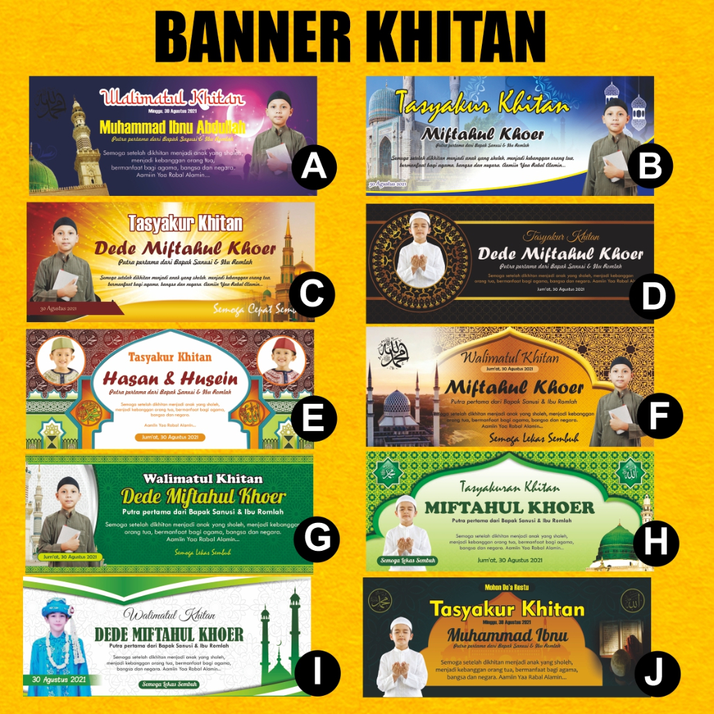 Jual BANNER / SPANDUK / BACKDROP KHITAN / SUNATAN KHITANAN | Shopee Indonesia
