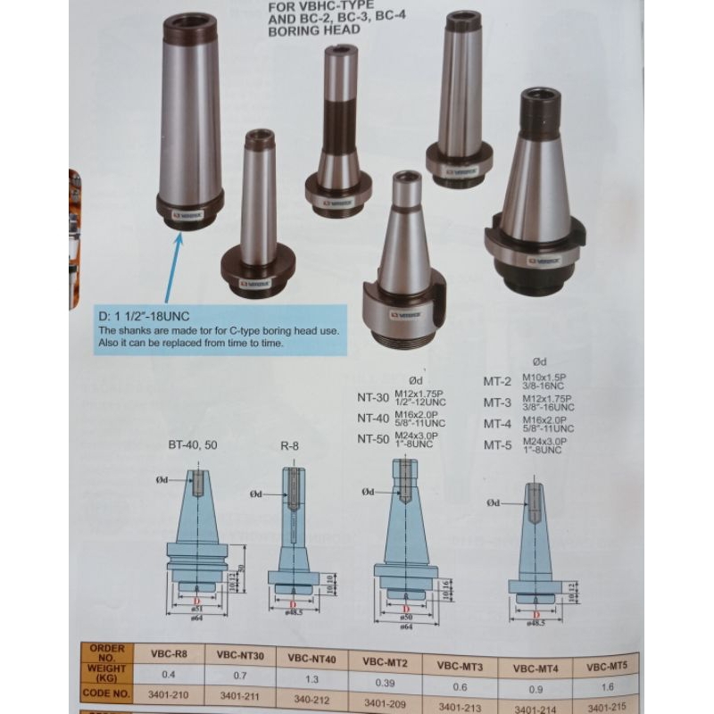 Jual Vertex arbor boring VBC-MT4 | Shopee Indonesia
