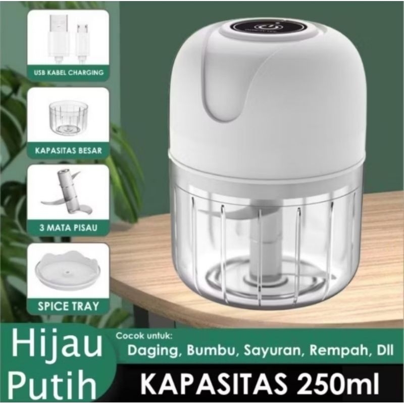 Jual USB Mini Chopper Portable Blender Mini Penghalus Bumbu Daging ...
